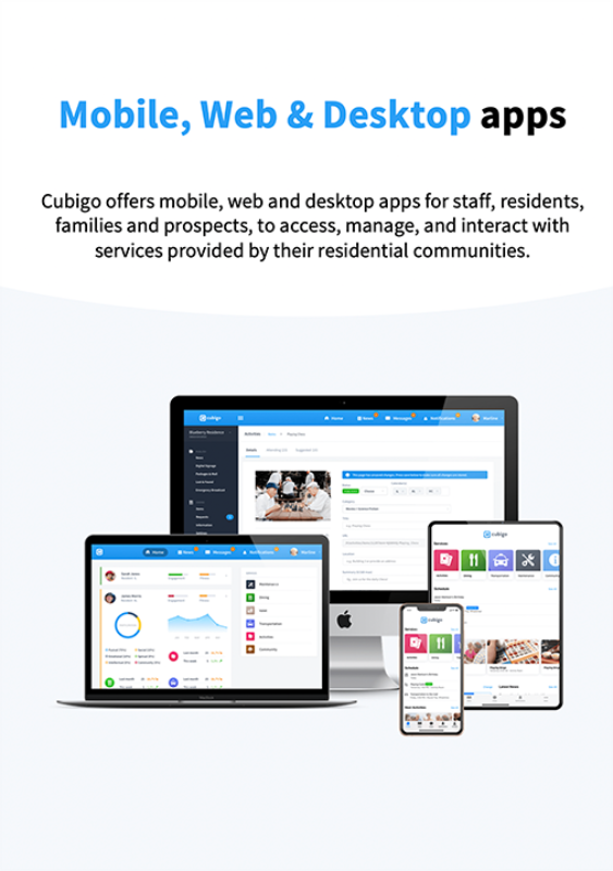 Cubigo | Point of Sale;Resident & Family Engagement Solution