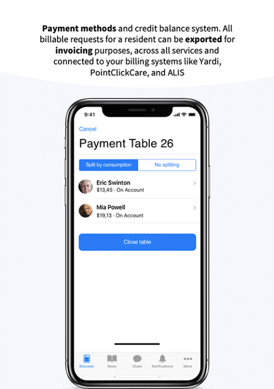 Cubigo | Point of Sale;Resident & Family Engagement Solution