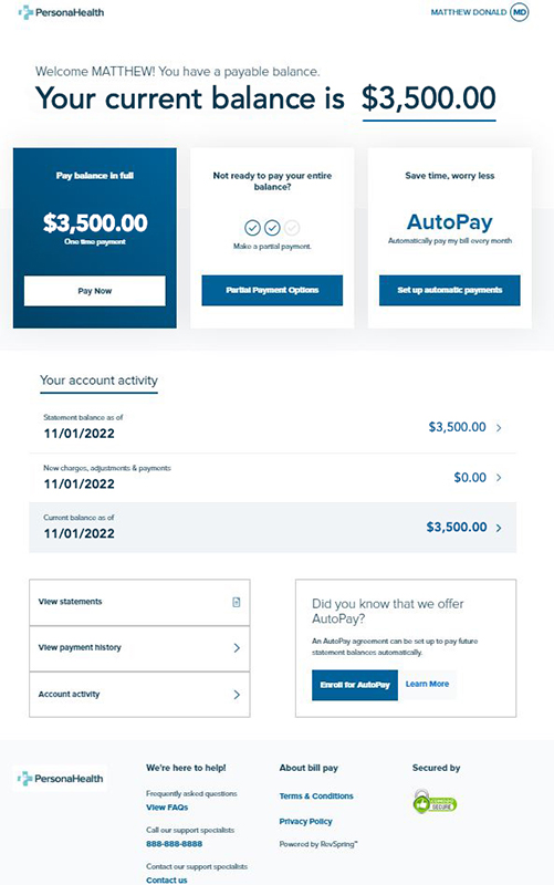 RevSpring LTPAC Engagement and Payments Solution | Payments Solution