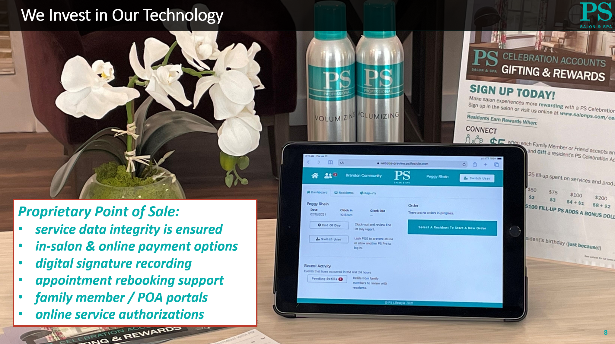 PS Salon & Spa | Resident & Family Engagement Solution