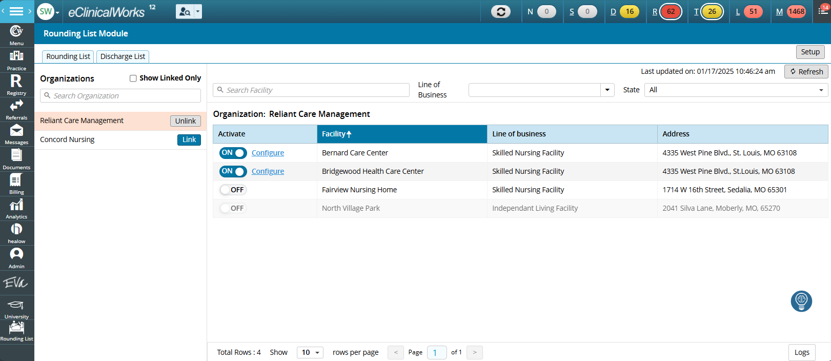 eCW-PointClickCare Connector | Physician Services Solution