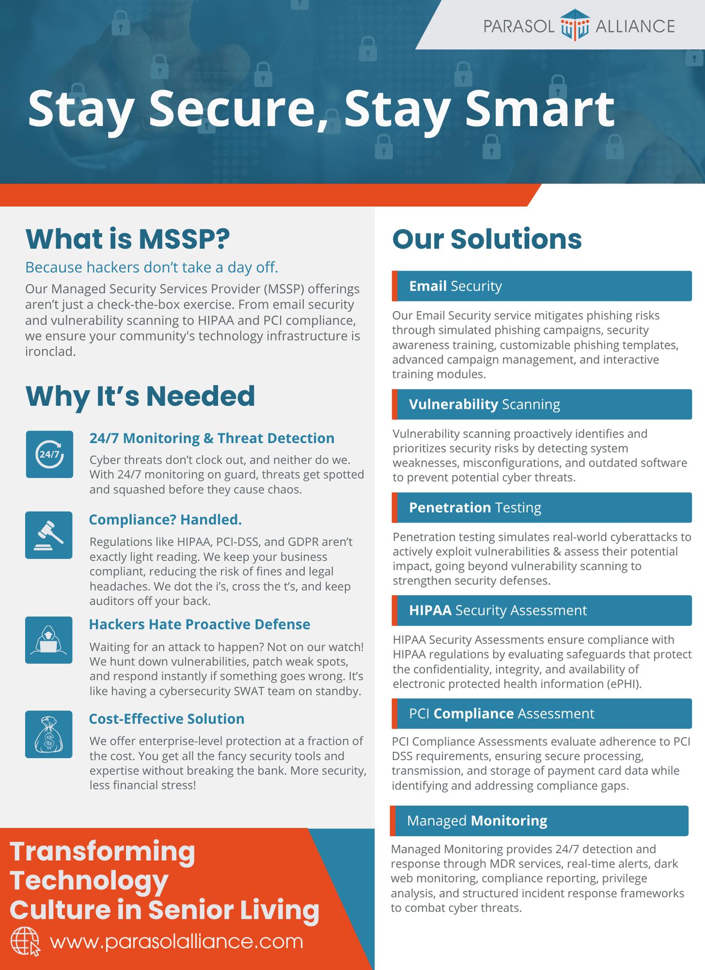 Parasol Alliance: Managed Security Services Provider | Security Solution